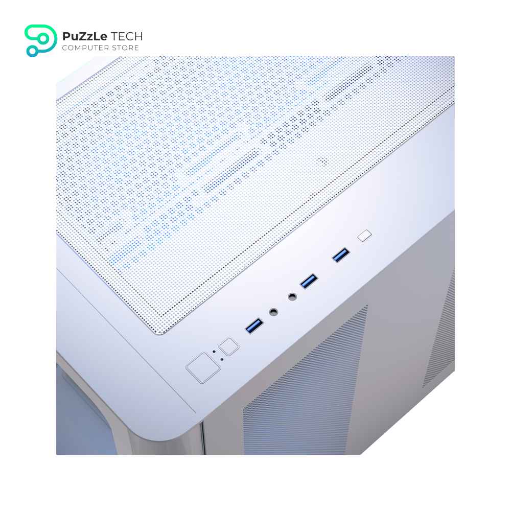 AeroCool P500C PC Case - Mid Tower - ATX - Tempered Glass - White ...